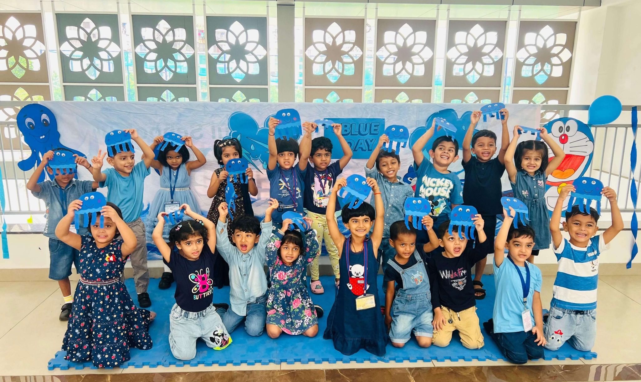 Blue Colour Day Celebration at MIT VGS Ulwe