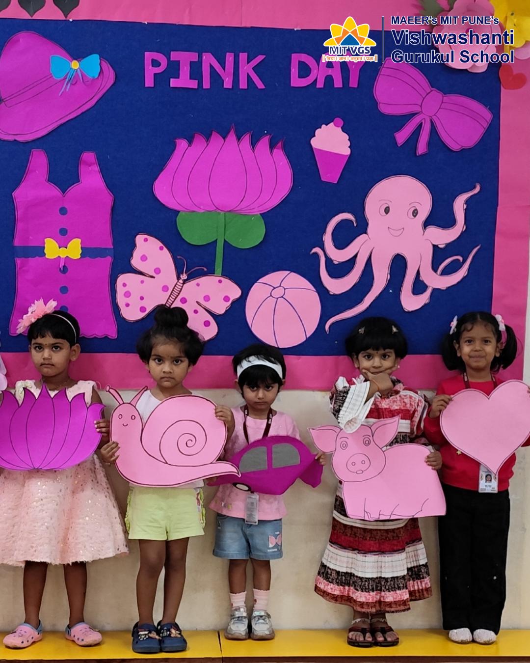 MIT VGS Loni Kalbhor Glows in Shades of Pink - Pink Day Celebration